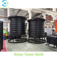 China SUNMORE ROTO Custom Cast Steel Vertical Water Tower Rotomolding Mould, Hollow Plastic Water Storage Tank Mold With Lifting Frame for sale