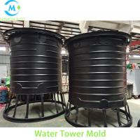 China SUNMORE ROTO Custom Cast Steel Vertical Water Tower Rotomolding Mould, Hollow Plastic Water Storage Tank Mold With Lifting Frame for sale