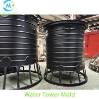 China SUNMORE ROTO Custom Cast Steel Vertical Water Tower Rotomolding Mould, Hollow Plastic Water Storage Tank Mold With Lifting Frame for sale