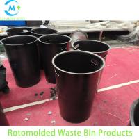 China SUNMORE ROTO Custom Rotomolded Plastic Waste Bin, Hollow Rotational Molding Garbage Container Support Custom Color & Embossed Logo for sale