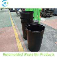 China SUNMORE ROTO Custom Rotomolded Plastic Waste Bin, Hollow Rotational Molding Garbage Container Support Custom Color & Embossed Logo for sale