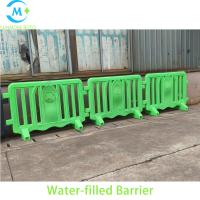 China SUNMORE ROTO OEM Custom Cast Steel Water Filled Road Barrier Rotomolding Mould, Plastic Traffic Isolation Fence Mold With Rectangular Integral Lifting Frame & Full Perimeter Toggle Quick Clamps for sale