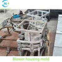 China SUNMORE ROTO OEM Custom Cast Steel Rotomolded Blower Housing Mould, Plastic Fan Shell Rotational Mold With Square Integrated Lifting Frame & Quick Toggle Clamps for sale