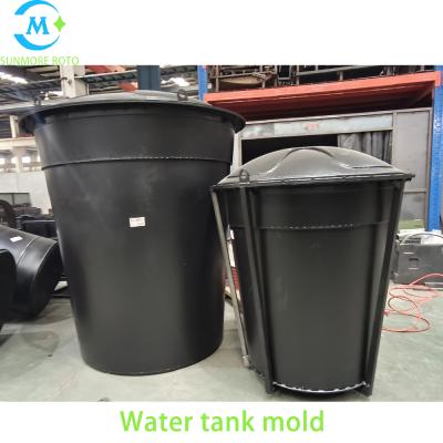 China SUNMORE ROTO Heavy Duty Tapered Water Tank Rotomolding Mould, Thick Iron Mold For Hollow Plastic Agricultural Liquid Vessel for sale