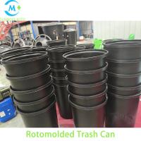 China SUNMORE ROTO OEM Custom Rotomolded Vertical Plastic Trash Can, Thick UV Resistant Hollow Waste Bin For Outdoor Public Site & Community for sale