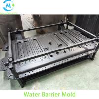 China Drawing Custom Hollow Water Filled Traffic Barrier Rotational Iron Mould, Cast Steel Plastic Road Isolation Block Roto Mold for sale