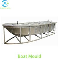 China SUNMORE ROTO Custom Rotomolding Aluminum Boat Mould, Aluminum Alloy Rotational Mold For Plastic Fishing Boat Working On Rotomolding Machine for sale