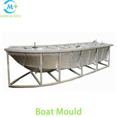 China SUNMORE ROTO Custom Rotomolding Aluminum Boat Mould, Aluminum Alloy Rotational Mold For Plastic Fishing Boat Working On Rotomolding Machine for sale