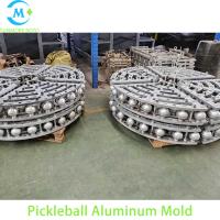 China SUNMORE ROTO Custom Multi-Cavity Rotomolding Aluminum Pickleball Mould, Aluminum Alloy Rotational Mold For Hollow PE Plastic Pickleball for sale