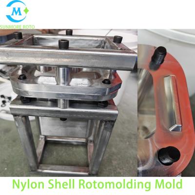China SUNMORE ROTO Custom Aluminum Rotomolding Mold For Nylon Plastic Shell, CNC Machined Rotational Mould For Rotomolded Housing for sale