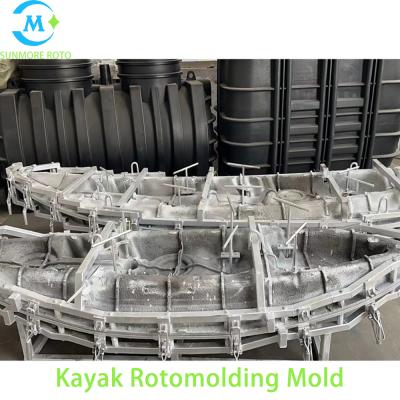 China SUNMORE ROTO Custom Aluminum Rotomolding Mold For Plastic Kayak, CNC Machined Rotational Mould For Rotomolded Fishing Kayak Canoe for sale