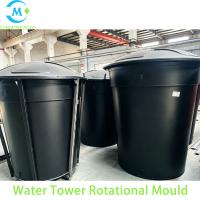 China SUNMORE ROTO OEM Custom Conical Vertical Water Tower Rotomolding Steel Mould, Thick Welded Rotational Mold For Plastic Conical Liquid Storage Tank for sale