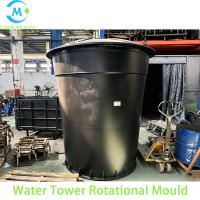 China SUNMORE ROTO Custom Welded Steel Rotomolding Mold For Plastic Vertical Water Tower, Large Rotational Mould For Rotomolded Water Storage Tank for sale