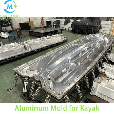 China SUNMORE ROTO Custom CNC Machined Aluminum Rotomolding Mold For Plastic Kayak, Rotational Mould For Rotomolded Fishing Kayak Canoe for sale