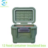 China SUNMORE ROTO Rotomolded Insulated Food Transport Box Holds 12 GN Food Pans, Portable Thermal Hot Food Container For Catering Group Meal Delivery for sale