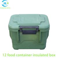 China SUNMORE ROTO Rotomolded Insulated Food Transport Box Holds 12 GN Food Pans, Portable Thermal Hot Food Container For Catering Group Meal Delivery for sale