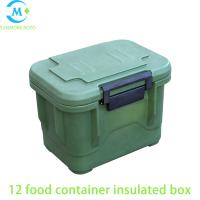 China SUNMORE ROTO Rotomolded Insulated Food Transport Box Holds 12 GN Food Pans, Portable Thermal Hot Food Container For Catering Group Meal Delivery for sale