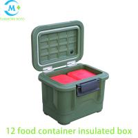 China SUNMORE ROTO Rotomolded Insulated Food Transport Box Holds 12 GN Food Pans, Portable Thermal Hot Food Container For Catering Group Meal Delivery for sale