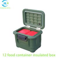 China SUNMORE ROTO Rotomolded Insulated Food Transport Box Holds 12 GN Food Pans, Portable Thermal Hot Food Container For Catering Group Meal Delivery for sale