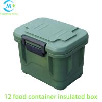 China SUNMORE ROTO Rotomolded Insulated Food Transport Box Holds 12 GN Food Pans, Portable Thermal Hot Food Container For Catering Group Meal Delivery for sale