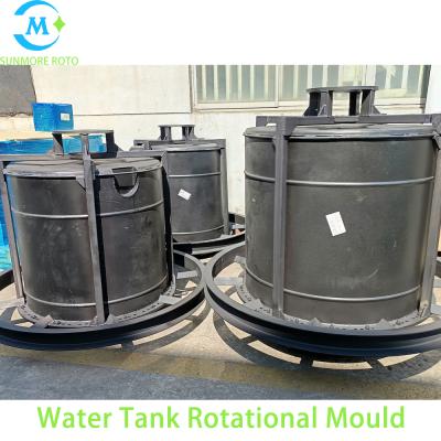 China SUNMORE ROTO OEM Custom Vertical Cylindrical Water Tank Rotomoulding Mould, Heavy Duty Cast Iron Rotational Mold For Plastic Liquid Storage Container Production for sale