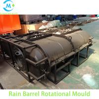 China SUNMORE ROTO OEM Custom Horizontal Rain Barrel Rotomolding Mould, Heavy Welded Iron Rotational Mold For Plastic Rainwater Collection Storage Tank for sale