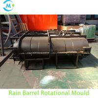 China SUNMORE ROTO OEM Custom Horizontal Rain Barrel Rotomolding Mould, Heavy Welded Iron Rotational Mold For Plastic Rainwater Collection Storage Tank for sale