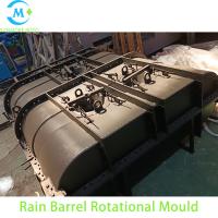 China SUNMORE ROTO OEM Custom Horizontal Rain Barrel Rotomolding Mould, Heavy Welded Iron Rotational Mold For Plastic Rainwater Collection Storage Tank for sale