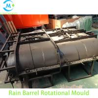China SUNMORE ROTO OEM Custom Horizontal Rain Barrel Rotomolding Mould, Heavy Welded Iron Rotational Mold For Plastic Rainwater Collection Storage Tank for sale