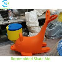 China SUNMORE ROTO Rotomolded Dolphin Shape Skate Aid, Kids Anti-slip Ice Skating Trainer Plastic Skate Helper For Ice Rink for sale