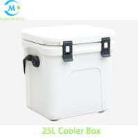 China SUNMORE ROTO OEM 25L Rotomolded Cooler Box, Portable Sealed Thermal Insulation Container For Outdoor Camping, Seafood & Goods Transportation for sale
