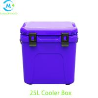 China SUNMORE ROTO OEM Custom Color 25L Rotomolded Thermal Cooler Container, Sealed Portable Insulated Storage Box For Outdoor Activities And Fresh Goods Transport for sale