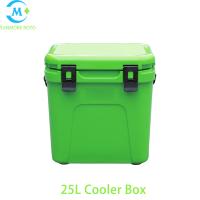 China SUNMORE ROTO OEM Custom Color 25L Rotomolded Thermal Cooler Container, Sealed Portable Insulated Storage Box For Outdoor Activities And Fresh Goods Transport for sale