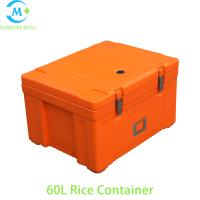 China SUNMORE ROTO 60L Rotomolded Catering Thermal Rice Box, Stainless Steel Latch Airtight Insulated Hot Food Container For Staff Canteen And Outdoor Catering for sale