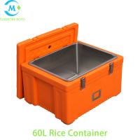 China SUNMORE ROTO 60L Rotomolded Catering Thermal Rice Box, Stainless Steel Latch Airtight Insulated Hot Food Container For Staff Canteen And Outdoor Catering for sale