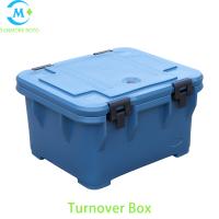 China SUNMORE ROTO Rotomolded Solid Plastic Turnover Storage Box, Airtight Heavy Duty Transport Container With Plastic Buckles For Seafood, Food & Logistics Circulation for sale