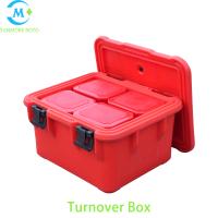 China SUNMORE ROTO Custom Rotomolded Insulated Plastic Turnover Box, Latch Sealed Food Circulation Container For Catering Ingredients & Prepared Meal Transport for sale