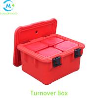 China SUNMORE ROTO Custom Rotomolded Insulated Plastic Turnover Box, Latch Sealed Food Circulation Container For Catering Ingredients & Prepared Meal Transport for sale