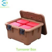 China SUNMORE ROTO Rotational Molding Insulated Catering Transport Box, Lockable Sealed Plastic Turnover Container For Food Raw Materials & Cooked Food Logistics for sale