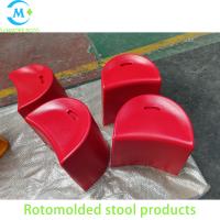 China SUNMORE ROTO Custom Rotomolded Plastic Stool, Outdoor Curved Shape Heavy Duty Rotational Molding Plastic Stool For Playground Park Public Area for sale
