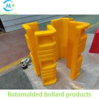 China SUNMORE ROTO Custom Rotomolded Plastic Bollard, Heavy‑Duty Impact Resistant Plastic Traffic Safety Warning Bollard For Road Warehouse Parking Lot for sale
