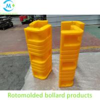 China SUNMORE ROTO Custom Rotomolded Plastic Bollard, Heavy‑Duty Impact Resistant Plastic Traffic Safety Warning Bollard For Road Warehouse Parking Lot for sale