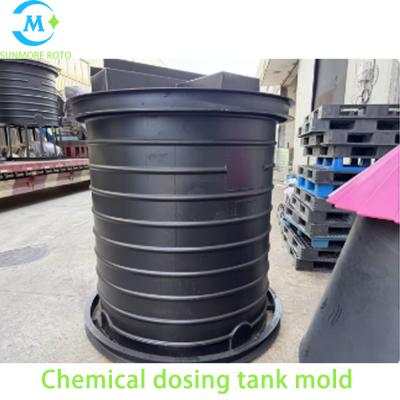 China SUNMORE ROTO Custom Rotomolding Chemical Dosing Tank Iron Mold, Steel Rotational Mould For Plastic Chemical Dosing Storage Tank Manufacturing for sale
