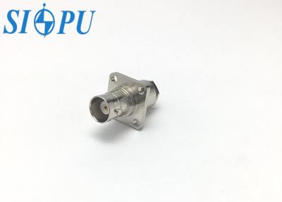China BNC Female RF Coaxial Connector – Flange Mount, for RG316/U Cable for sale