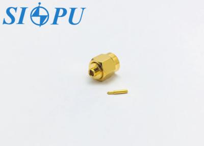 China SMA Male RF Coaxial Connector – Straight Type, Brass Body, 18GHz for sale