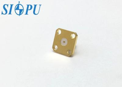 China SMA Female Flange-Mount RF Connector | Slotted Tail, Coaxial Jack, 18GHz for sale