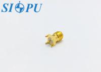 China SMA Female RF Coaxial Connector – PCB Soldering Socket 18GHz for sale