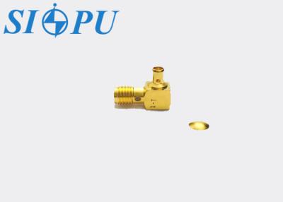 China Angled SMA Female RF Coaxial Connector – Compatible with CXN3506 Cable for sale