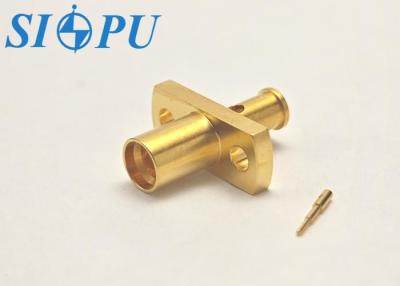 China SMP Male RF Coaxial Connector – Limited Detent, Flange Mount, Compatible with Coated CXN3506 Cable for sale
