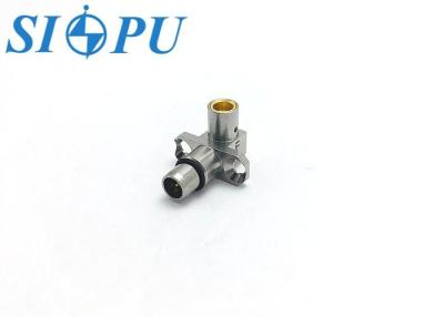 China BMA Male RF Coaxial Connector – Right-Angle, Flange Mount for sale